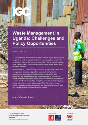 Waste Management in Uganda: Challenges and Policy Opportunities ...