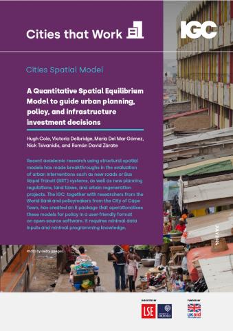 Cities Spatial Model: A Quantitative Spatial Equilibrium Model to guide ...