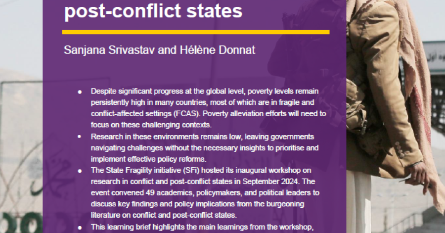 Strengthening institutions in conflict-affected and post-conflict ...