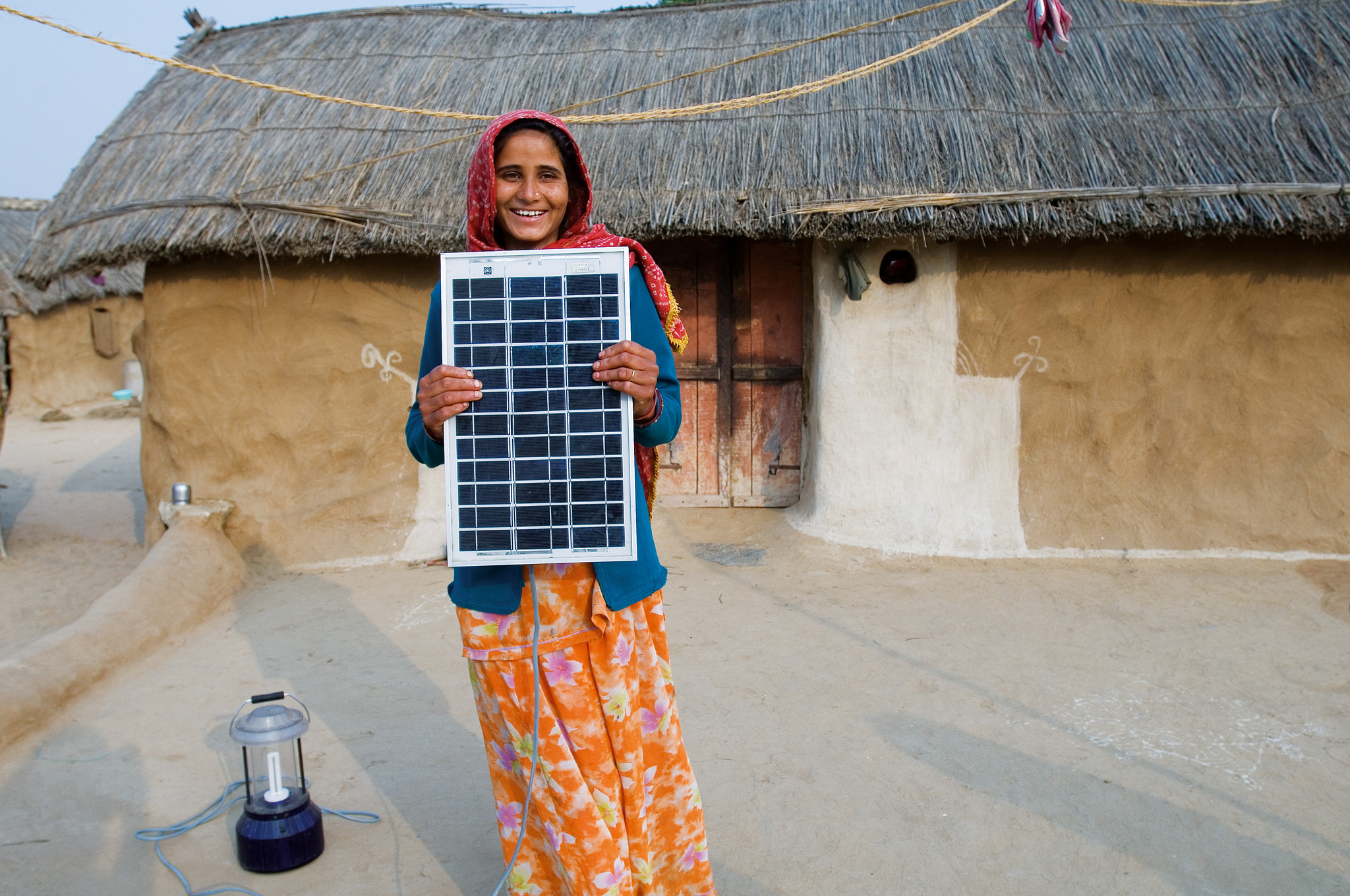 Rural electrification Legga village solar electrified by woman barefoot ...